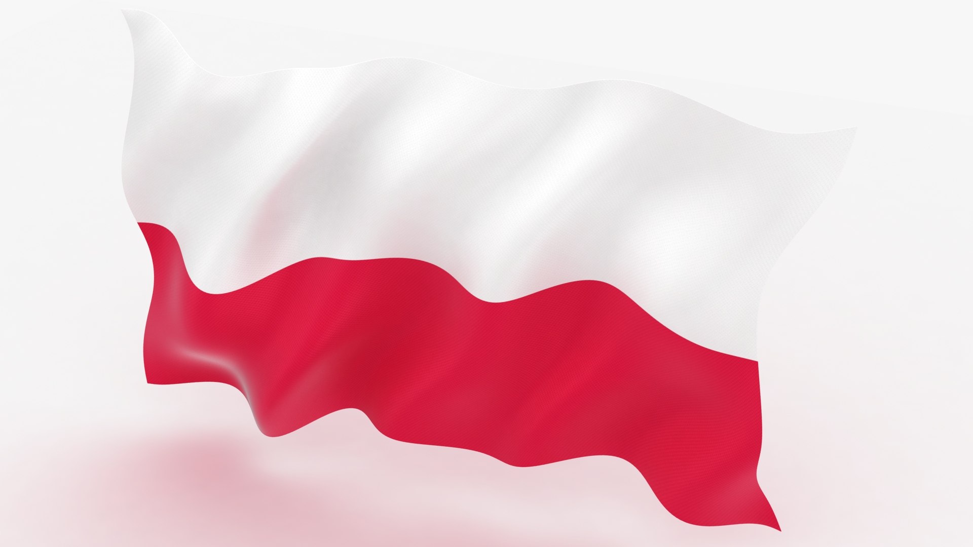 Poland Flag Animation Model - TurboSquid 1613913