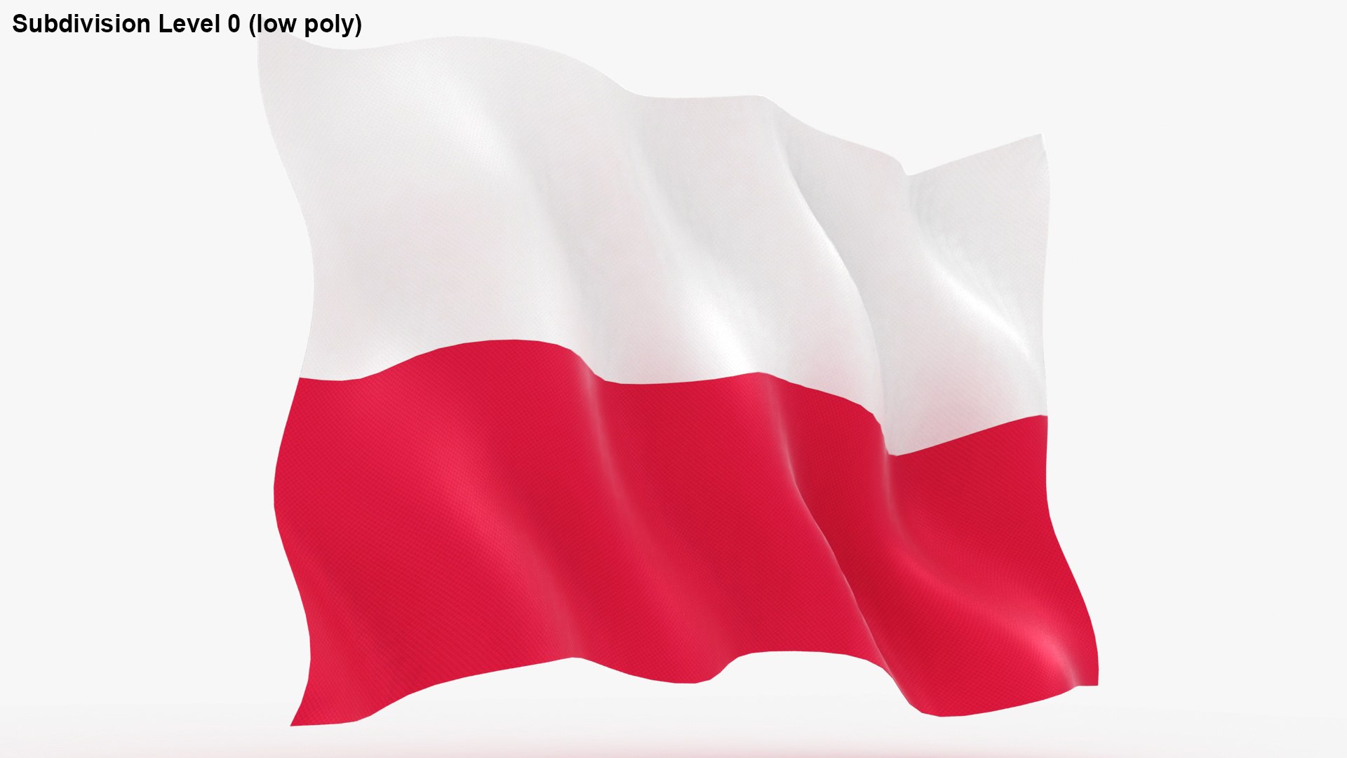 Poland Flag Animation Model - TurboSquid 1613913