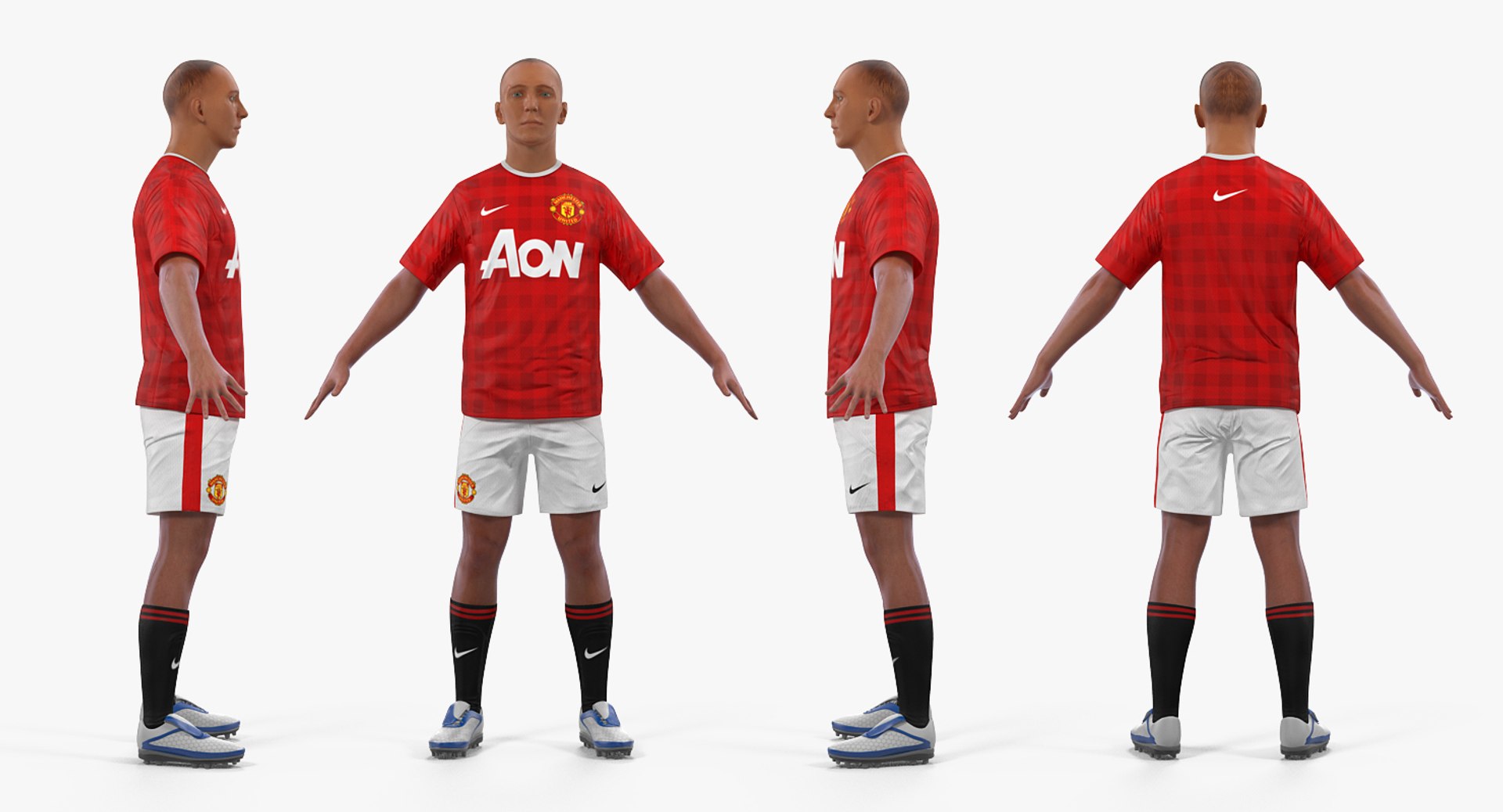 3D Soccer Football Player United Model - TurboSquid 1312008