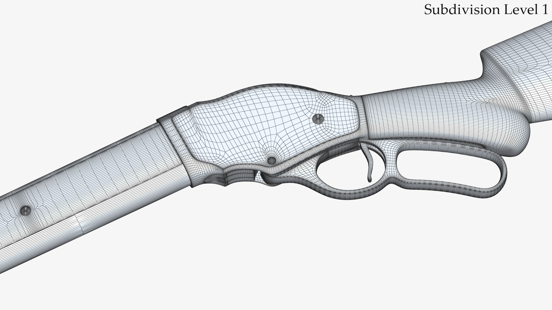Shotgun Winchester 1887 v2 3D model - TurboSquid 2069697