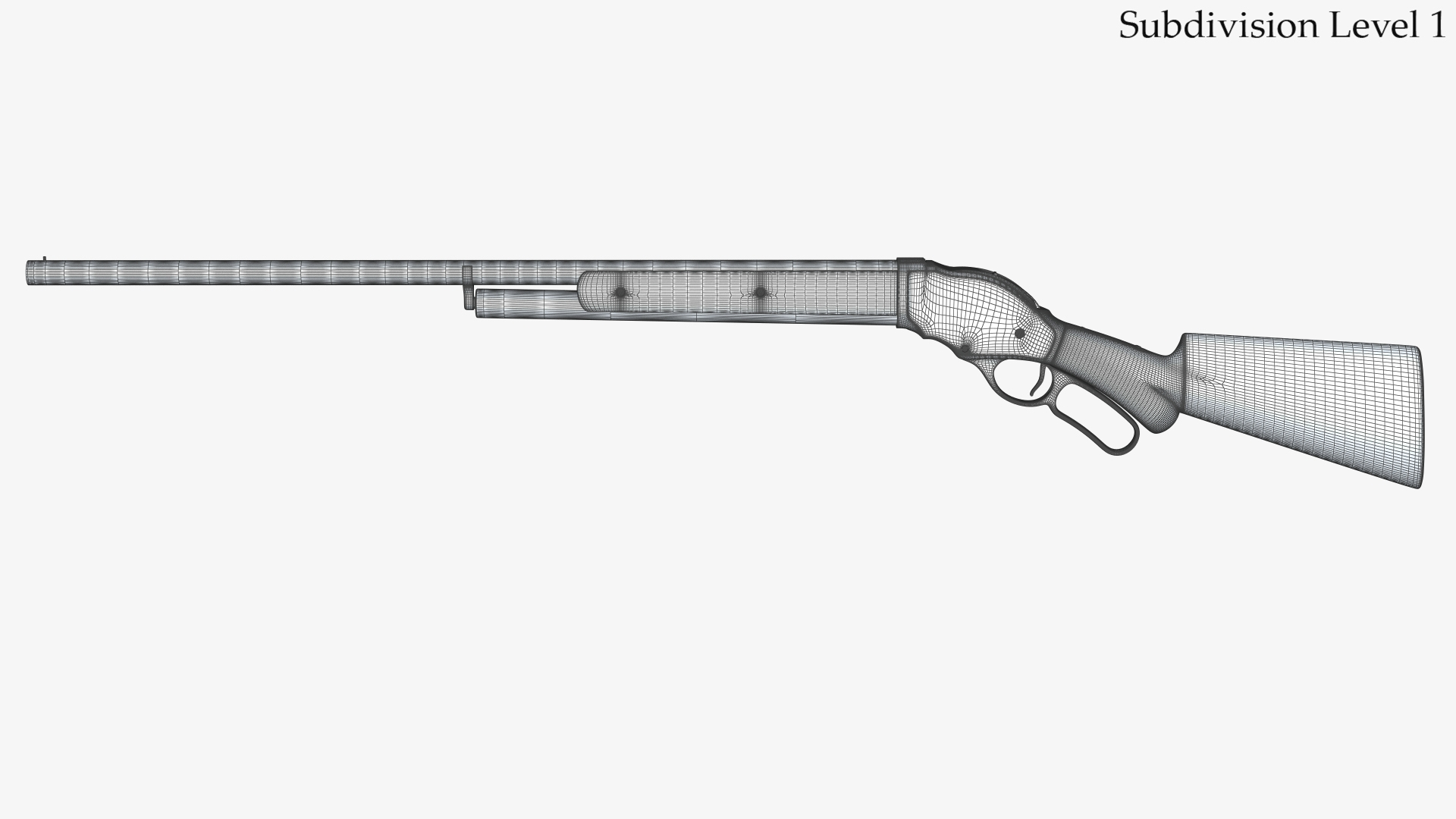 Shotgun Winchester 1887 V2 3D Model - TurboSquid 2069697
