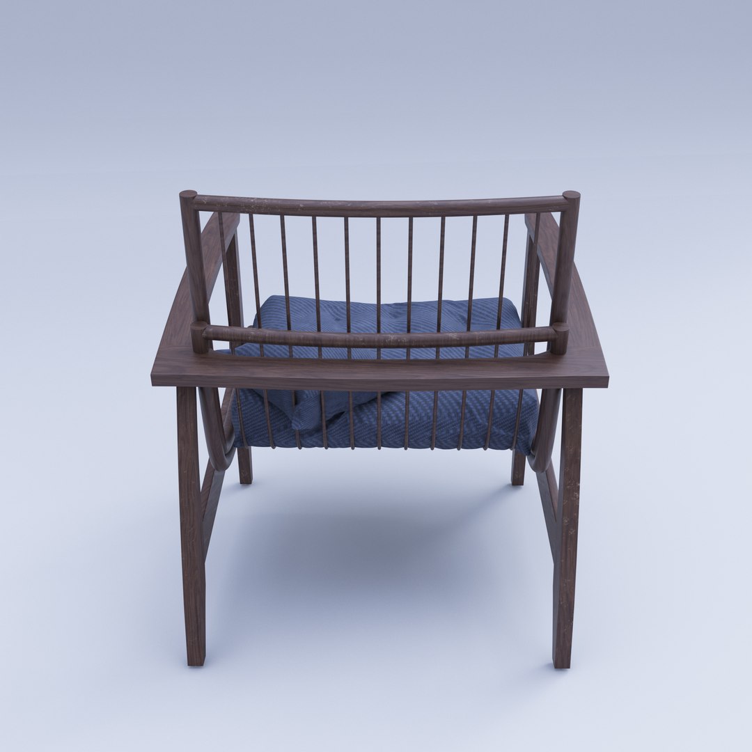 Realistic Wooden Chair 3D Model - TurboSquid 1402065