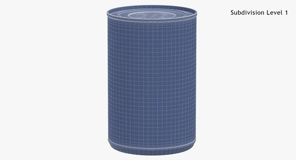 Canned Green Beans 14 5oz Blank and Generic Label 3D model - TurboSquid ...