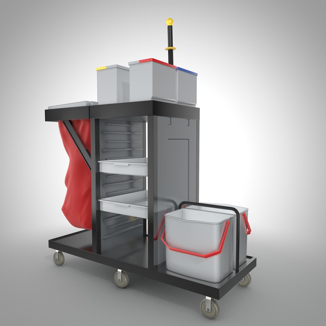 3D Model Cleaning Cart - TurboSquid 1197753