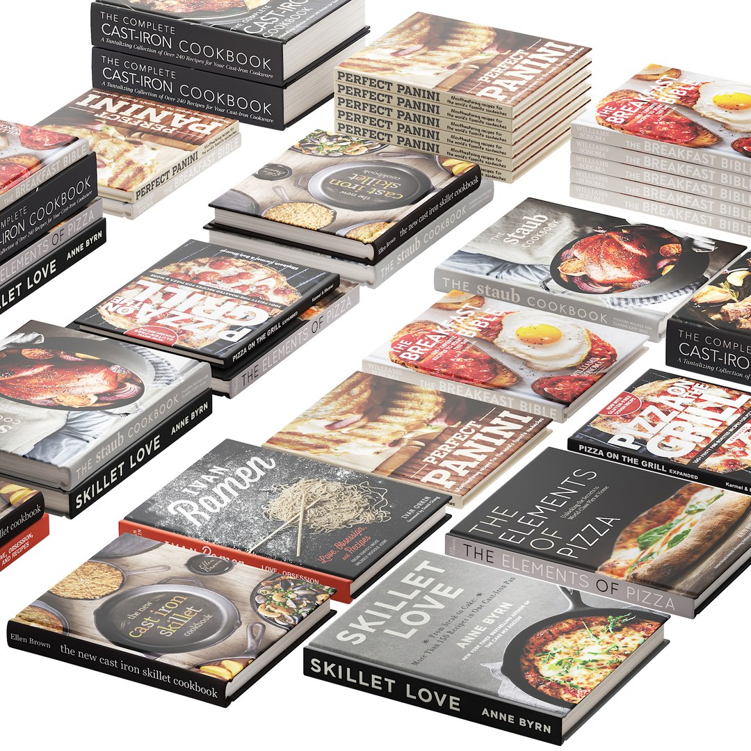 3D 147 Decorative Books Set 18 Kitchen And Cooking P04 VRAY 2015 ...