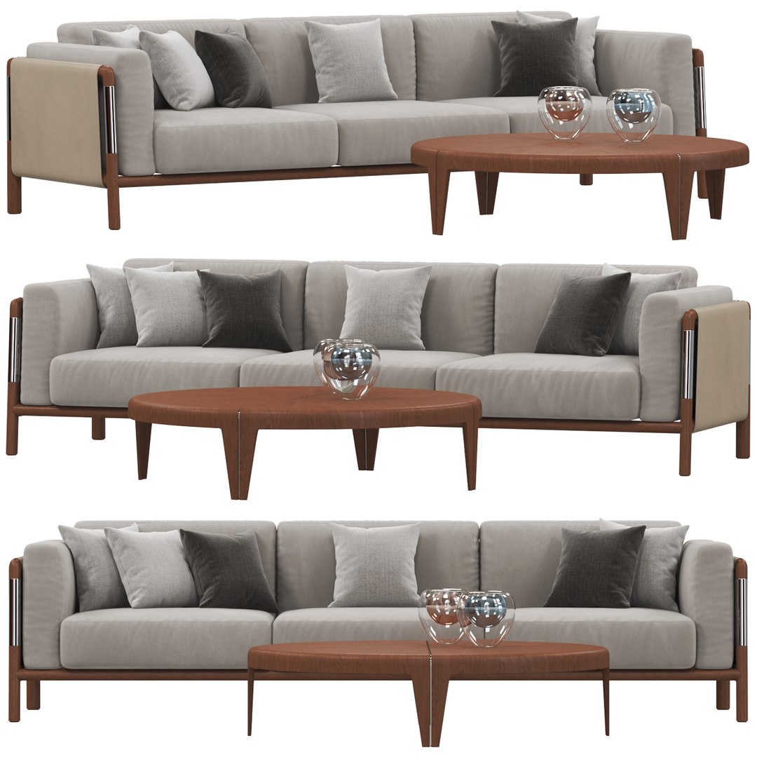 3D giorgetti urban sofa - TurboSquid 1510522