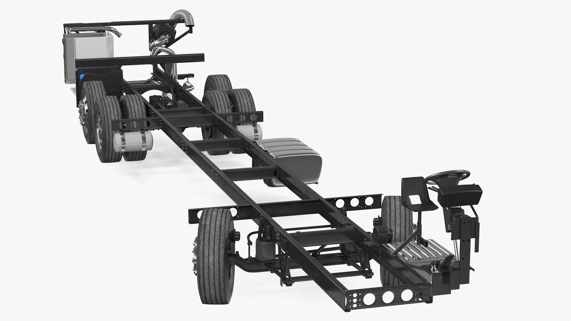 3D model bus chassis generic rigged - TurboSquid 1545355