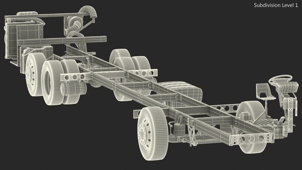 3D model bus chassis generic rigged - TurboSquid 1545355