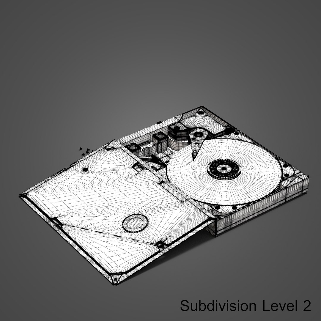 Hard Disk Drive Hdd 3d Model