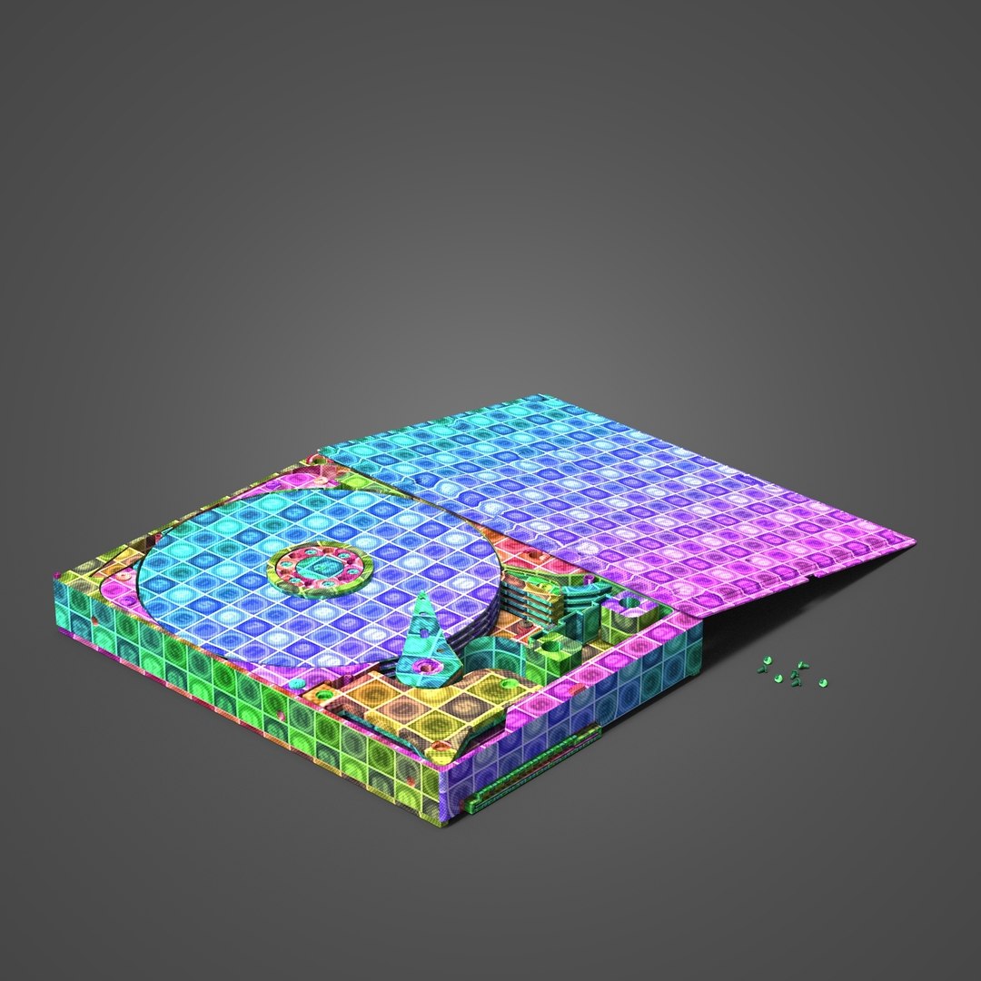 Hard Disk Drive Hdd 3d Model
