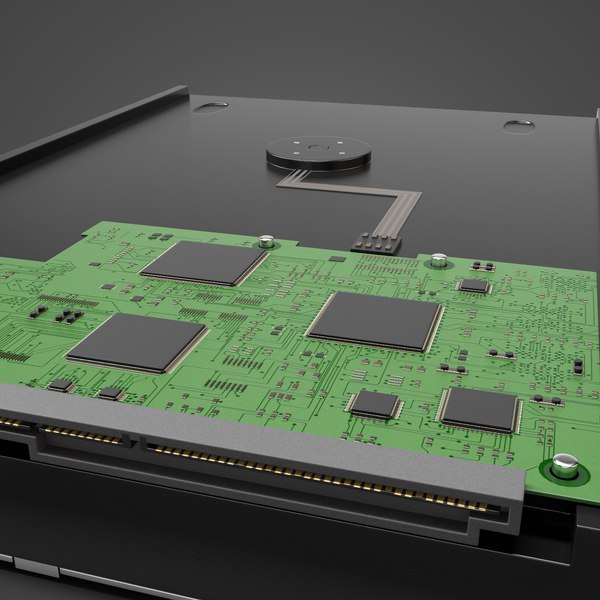 hard disk drive hdd 3d model
