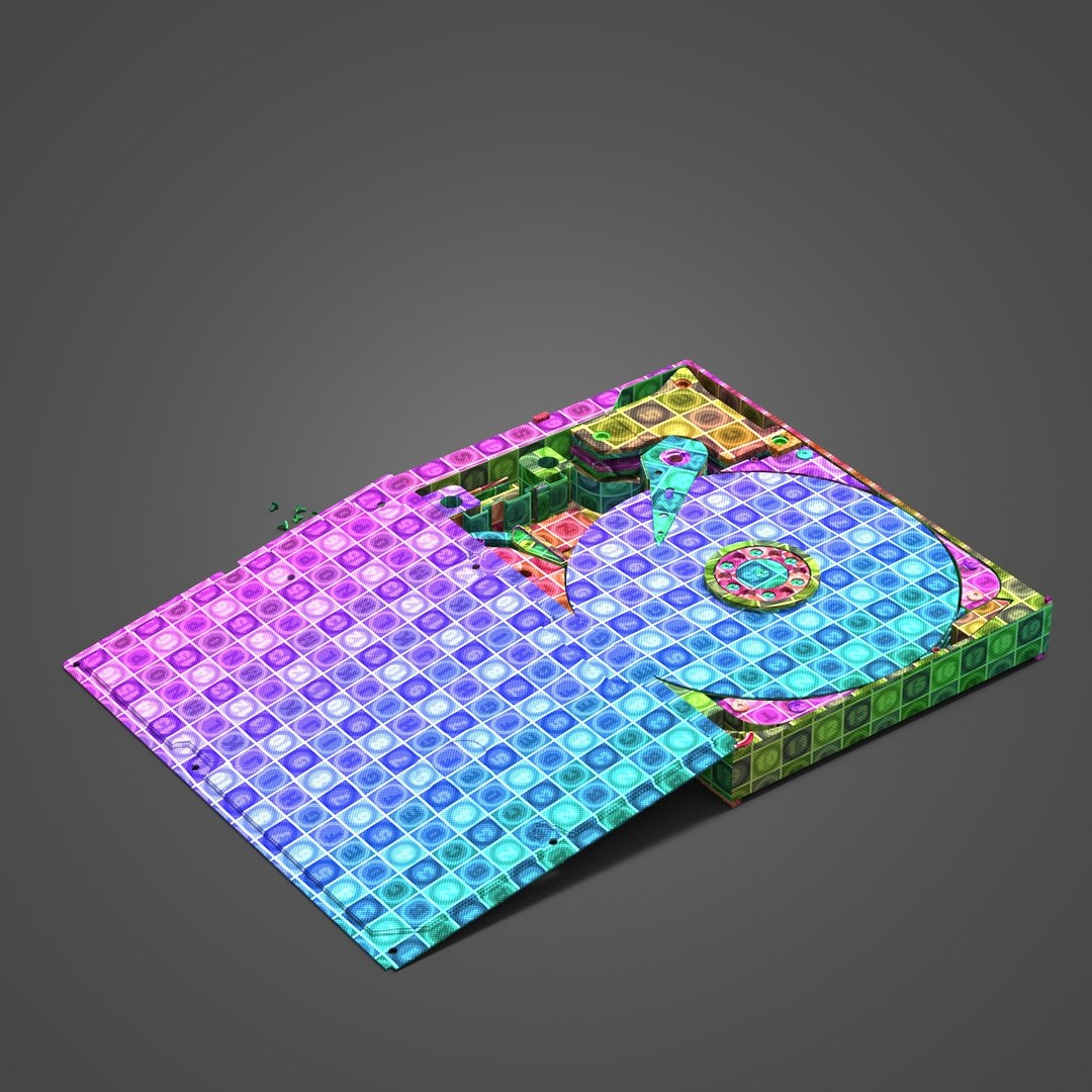 Hard Disk Drive Hdd 3d Model