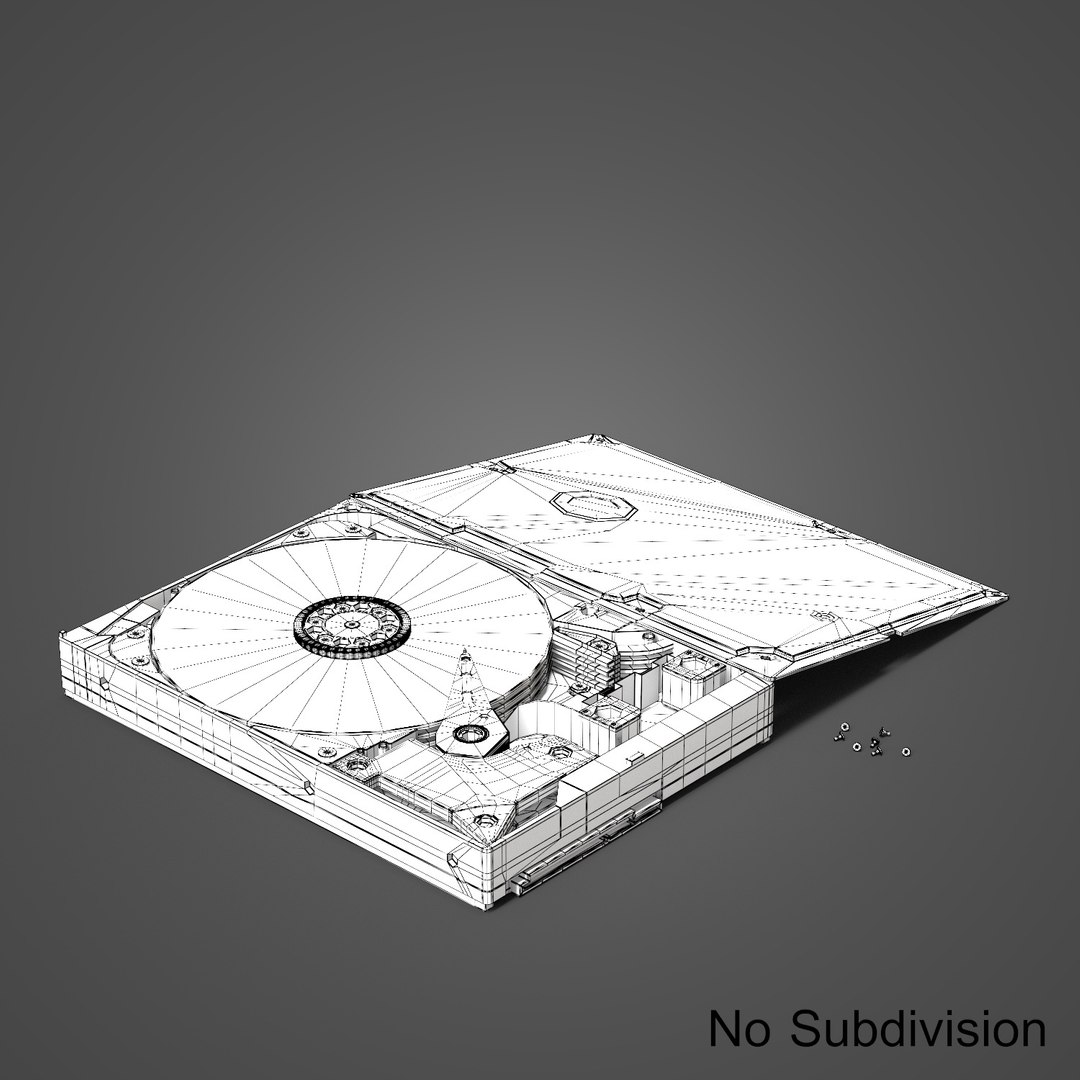 Hard Disk Drive Hdd 3d Model