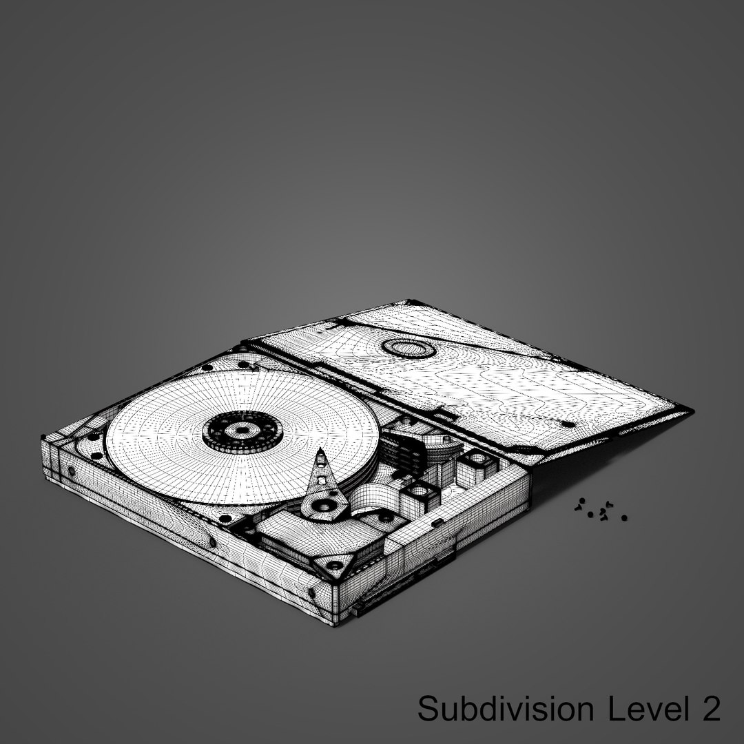 Hard Disk Drive Hdd 3d Model