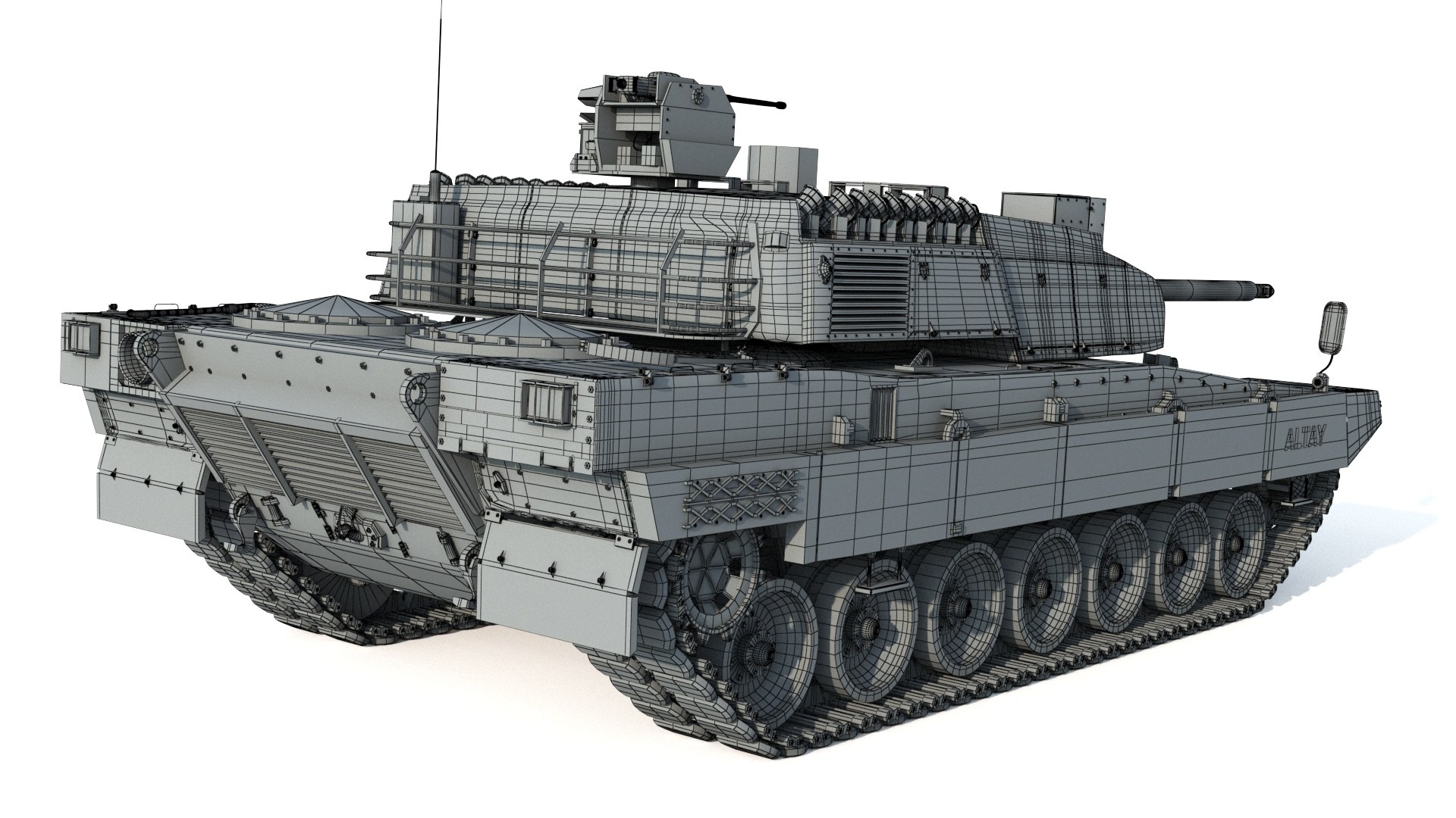 Tank Altay 3D Model - TurboSquid 2344816