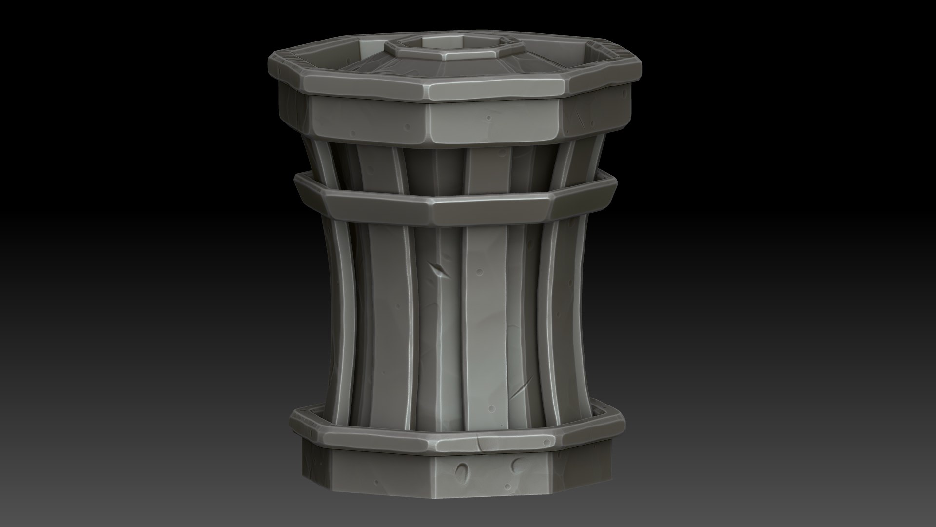 3D Stylized Trash Can Model - TurboSquid 2017137