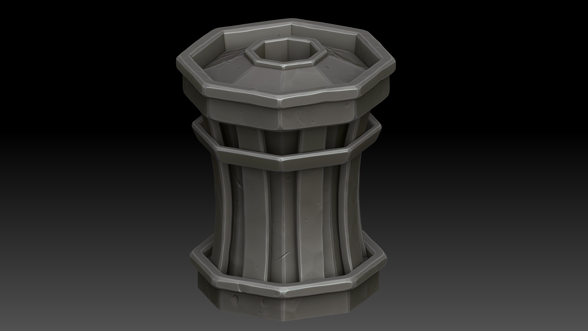 3D Stylized Trash Can Model - TurboSquid 2017137