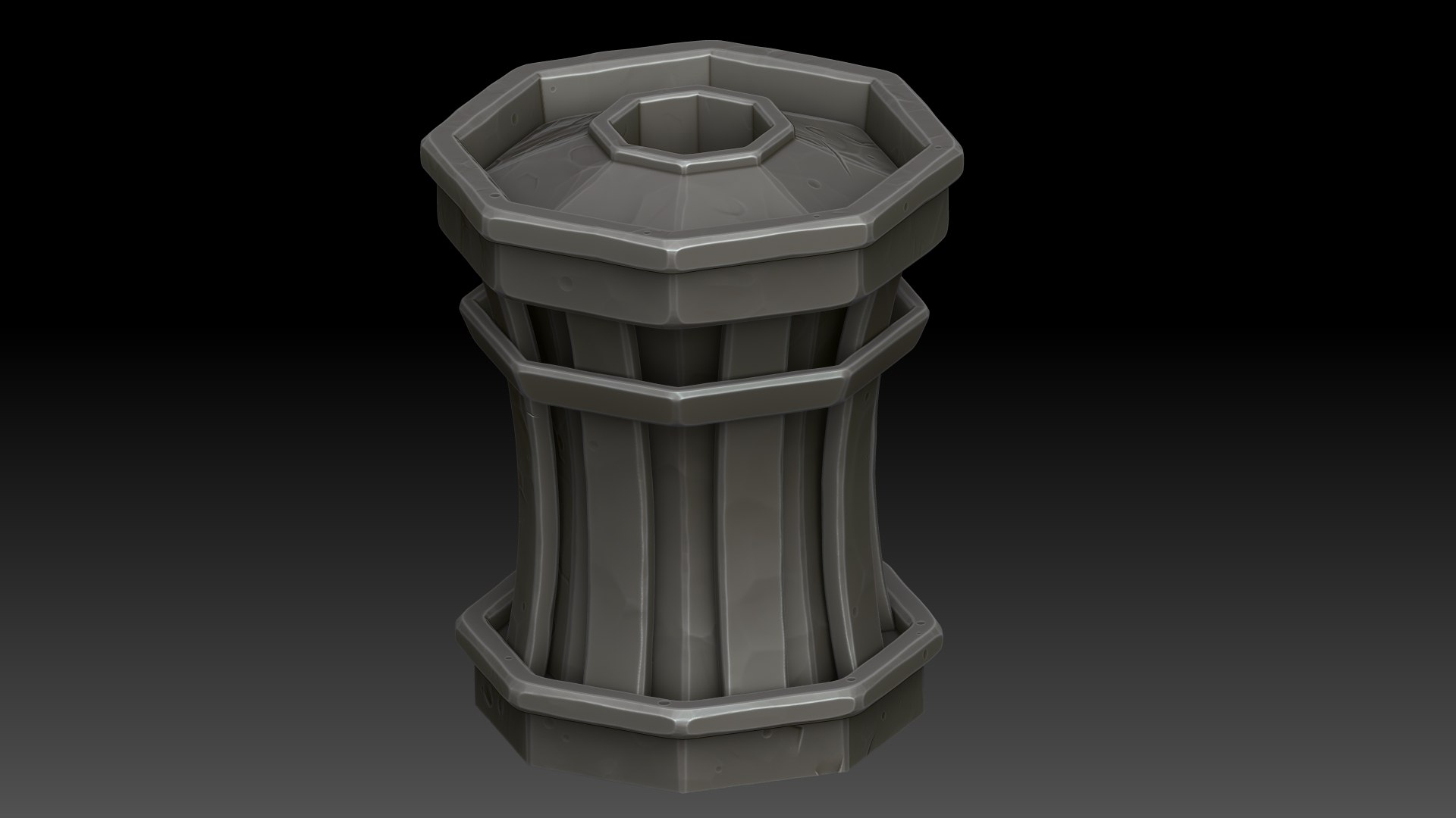 3D Stylized Trash Can Model - TurboSquid 2017137