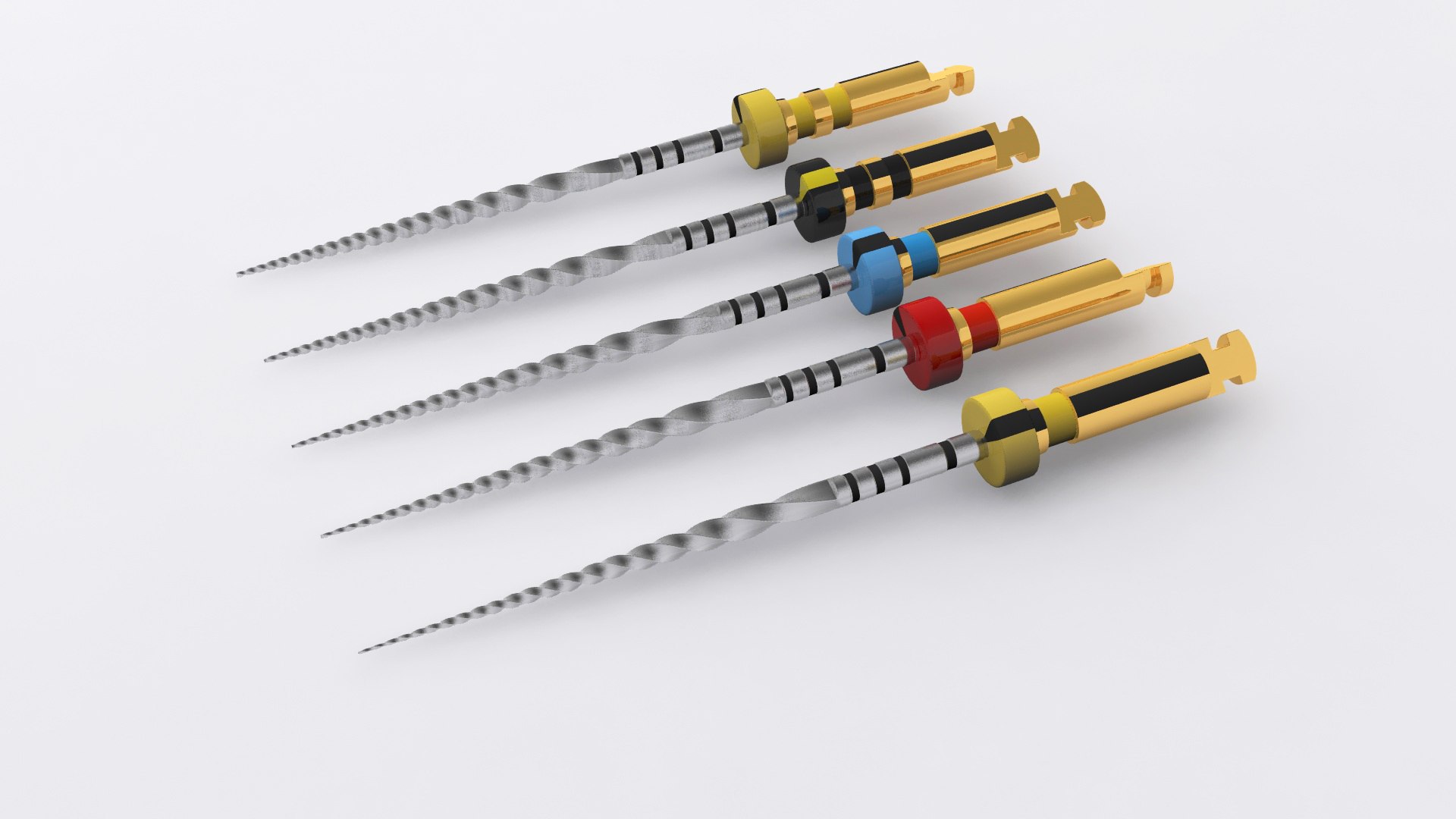 Dental Endodontic Files Set 3D Model - TurboSquid 1603300