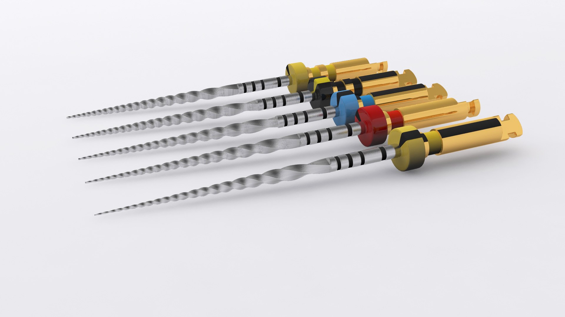 Dental Endodontic Files Set 3D Model - TurboSquid 1603300