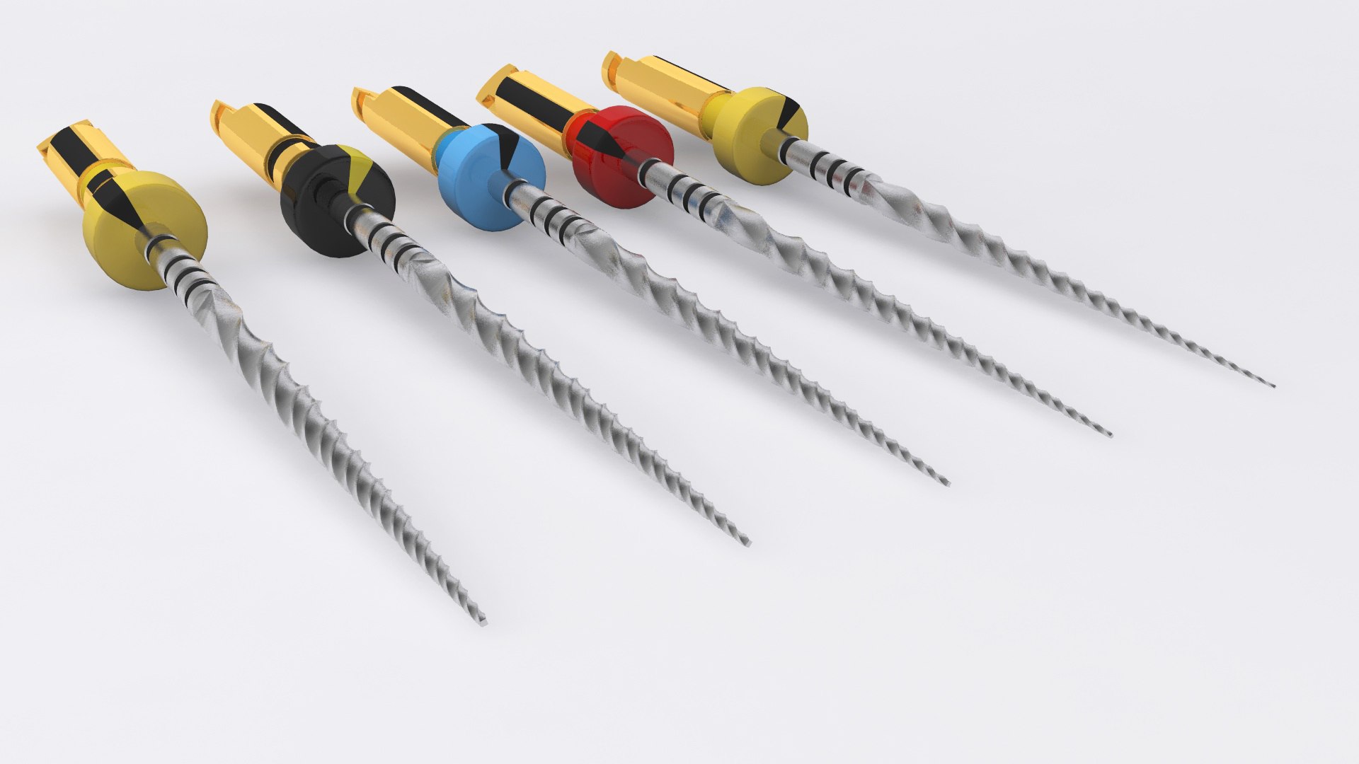Dental Endodontic Files Set 3D Model - TurboSquid 1603300