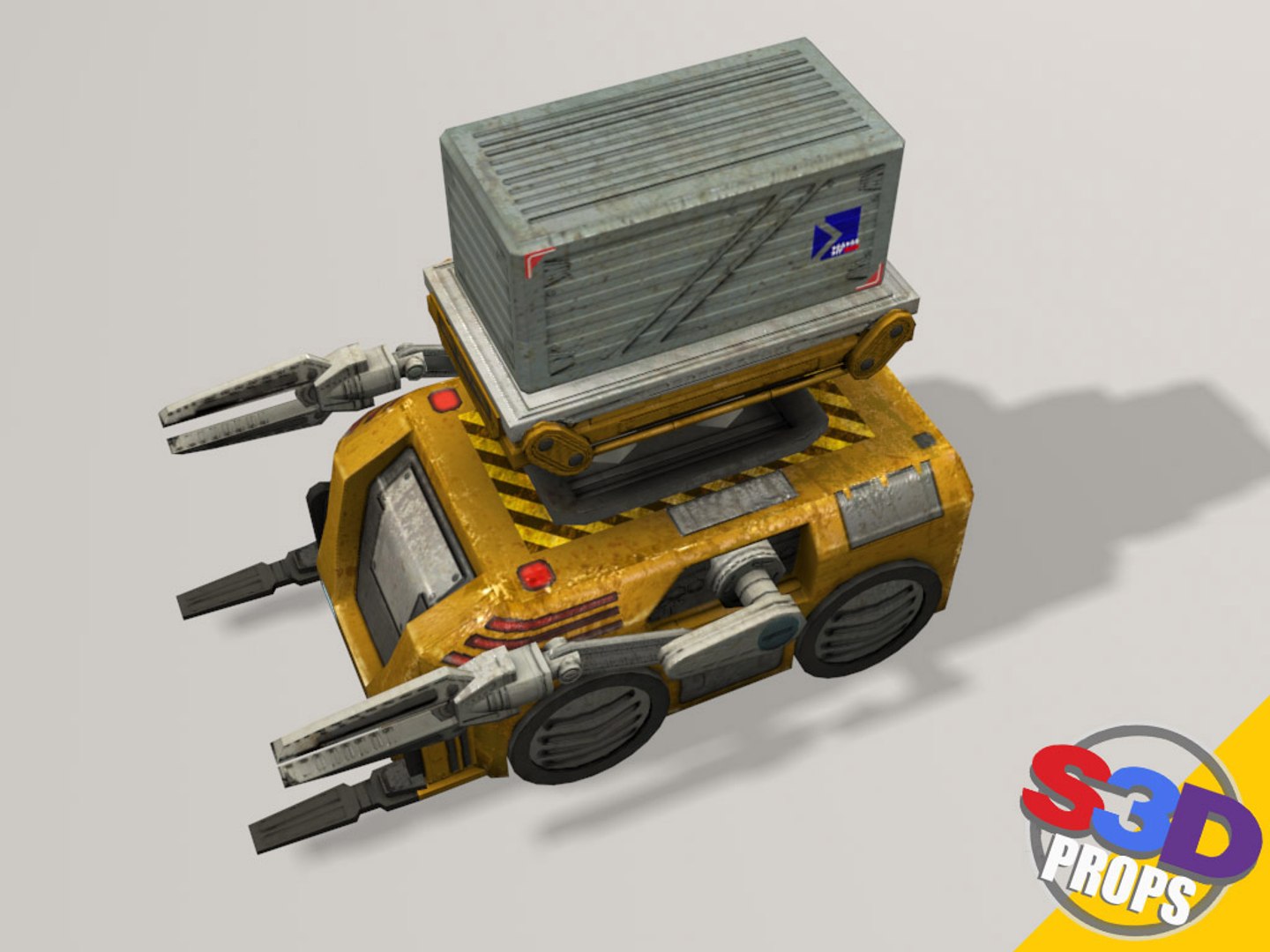 3d Model Sci-fi Loader Crate