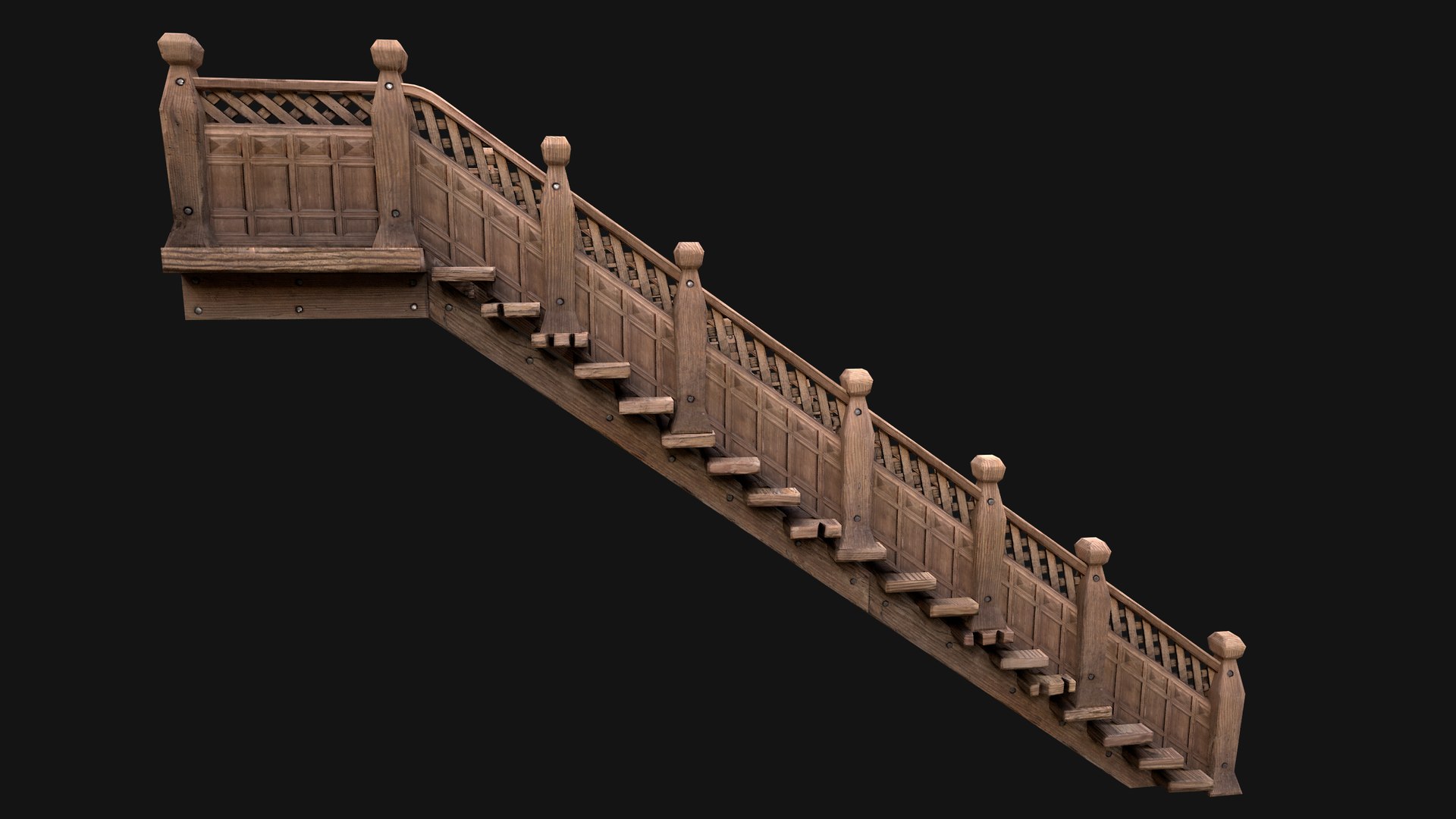 Stairs And Fences Medieval Pack 3D - TurboSquid 2132315