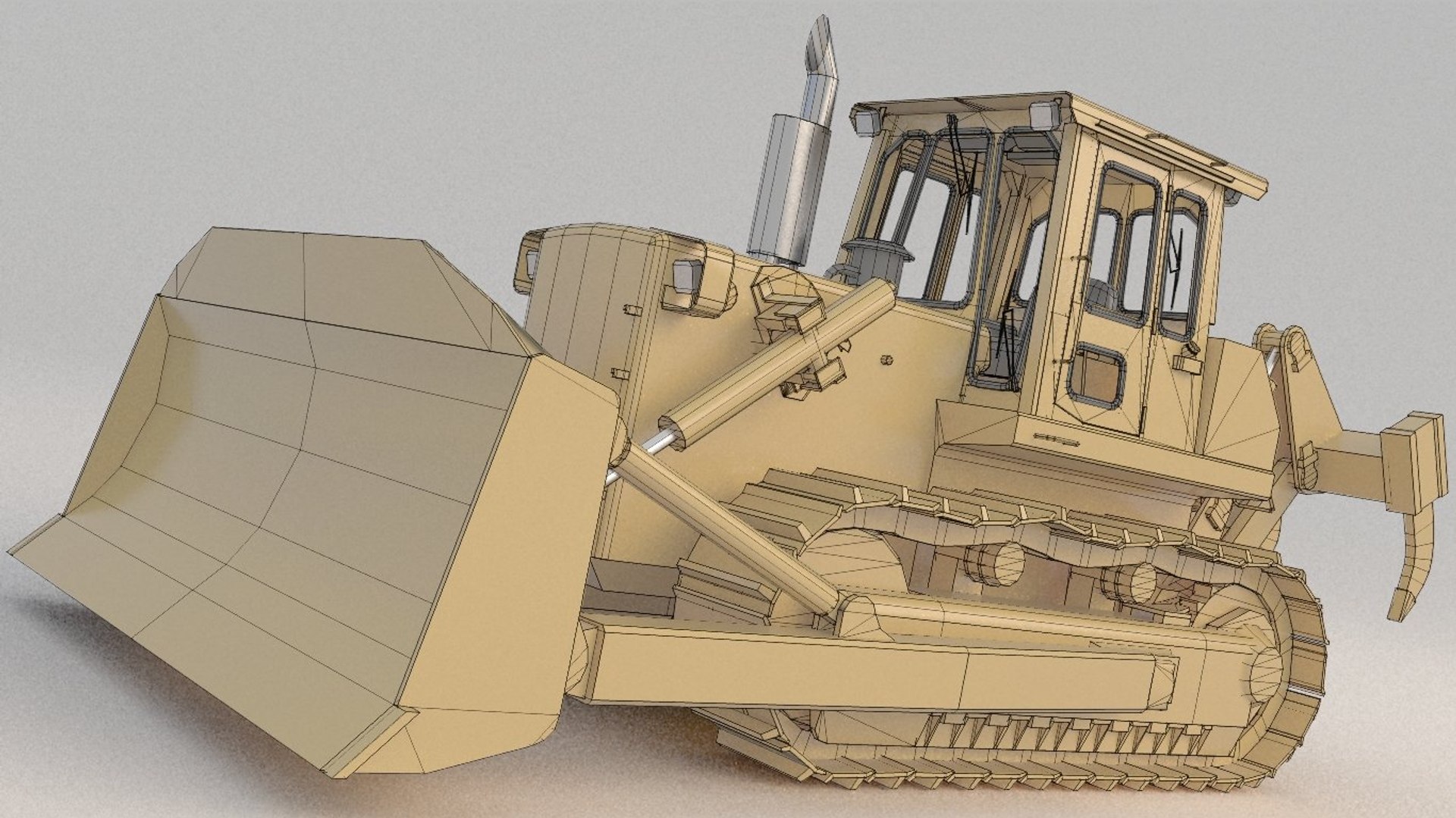 Bulldozer Td25g 1 3D Model - TurboSquid 1524068
