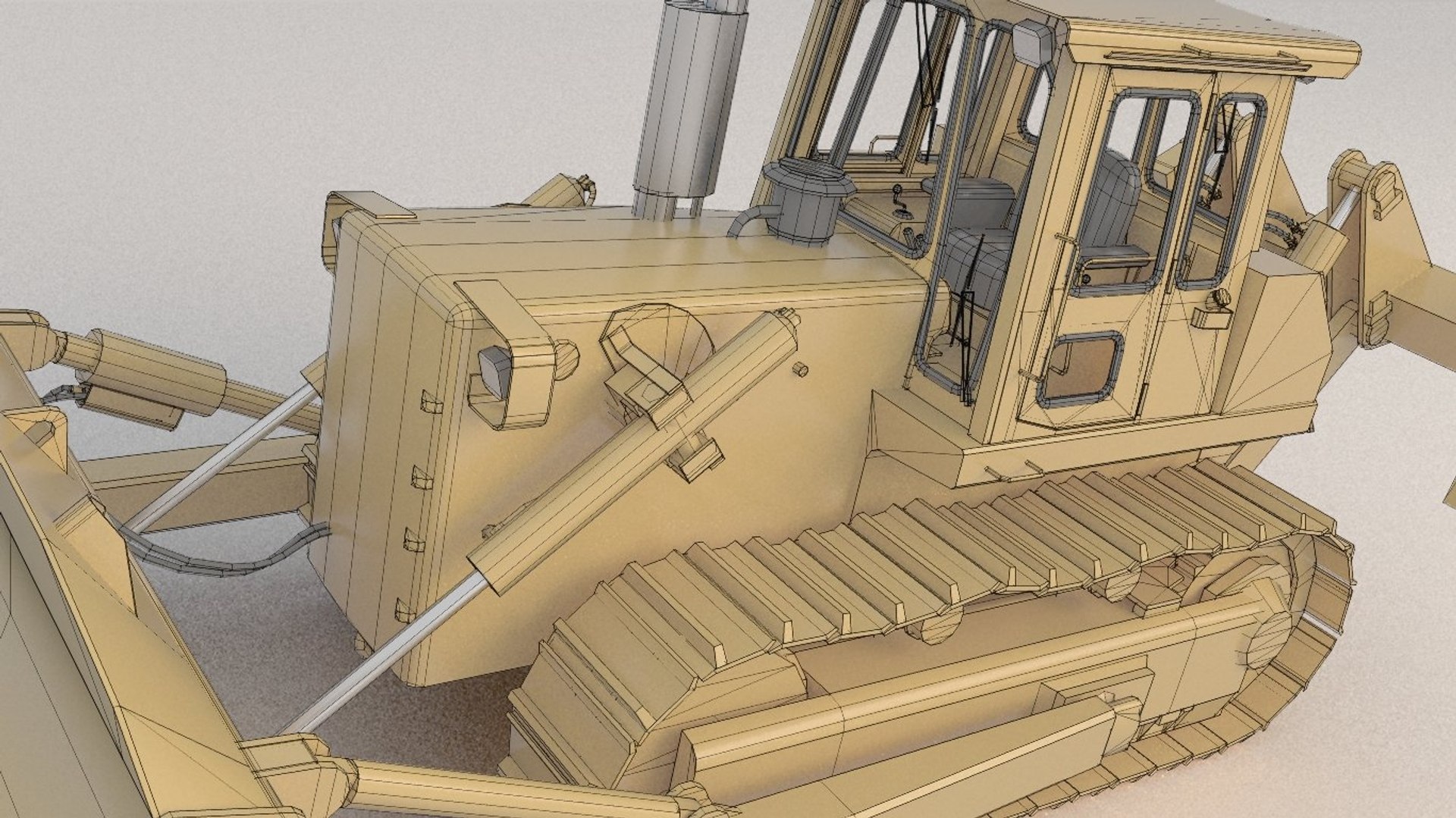 Bulldozer Td25g 1 3D Model - TurboSquid 1524068