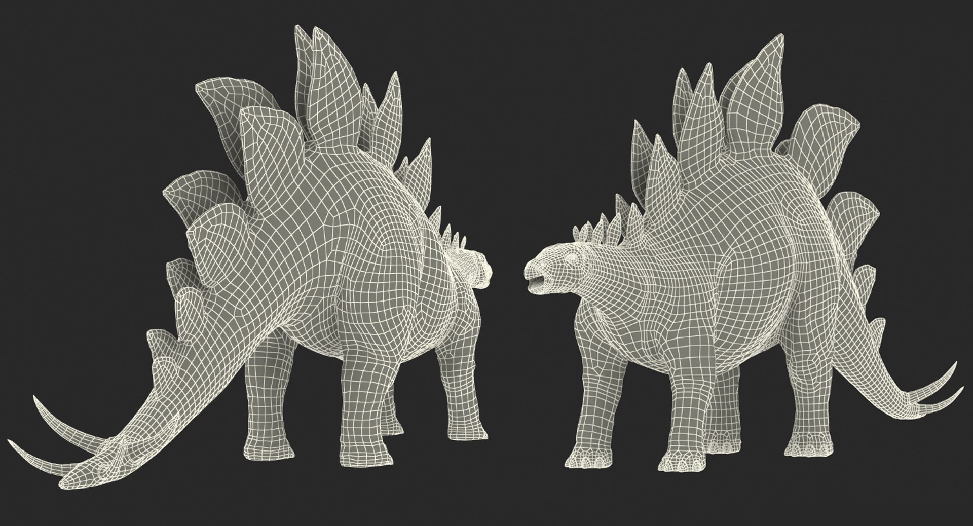 stegosaurus realistic 3ds