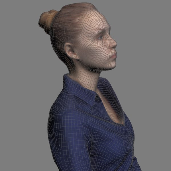 realistic human 3d model