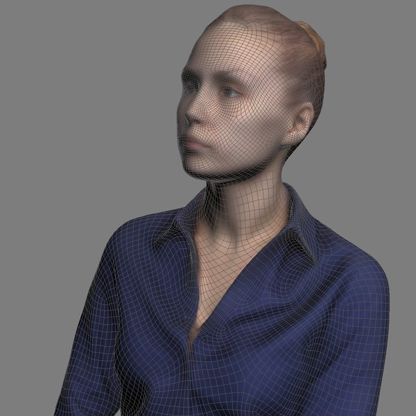 realistic human 3d model