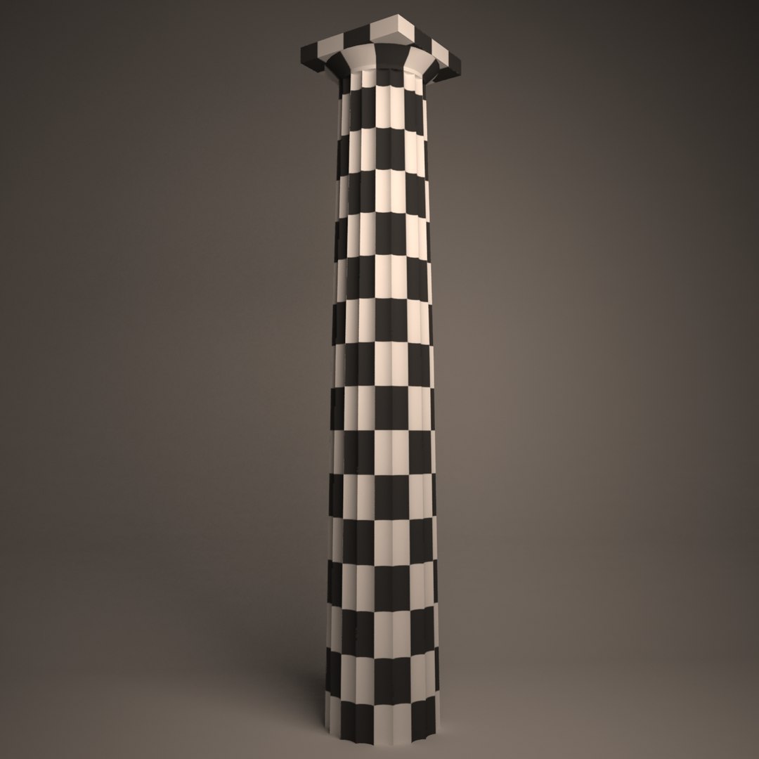 Doric Order Column 3d Model