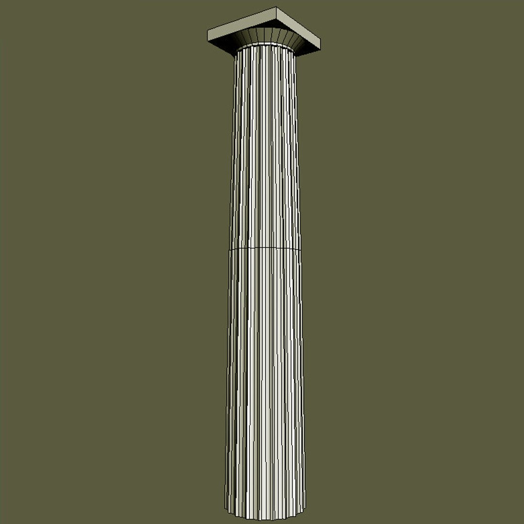Doric Order Column 3d Model