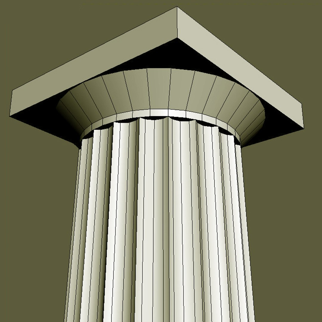 Doric Order Column 3d Model
