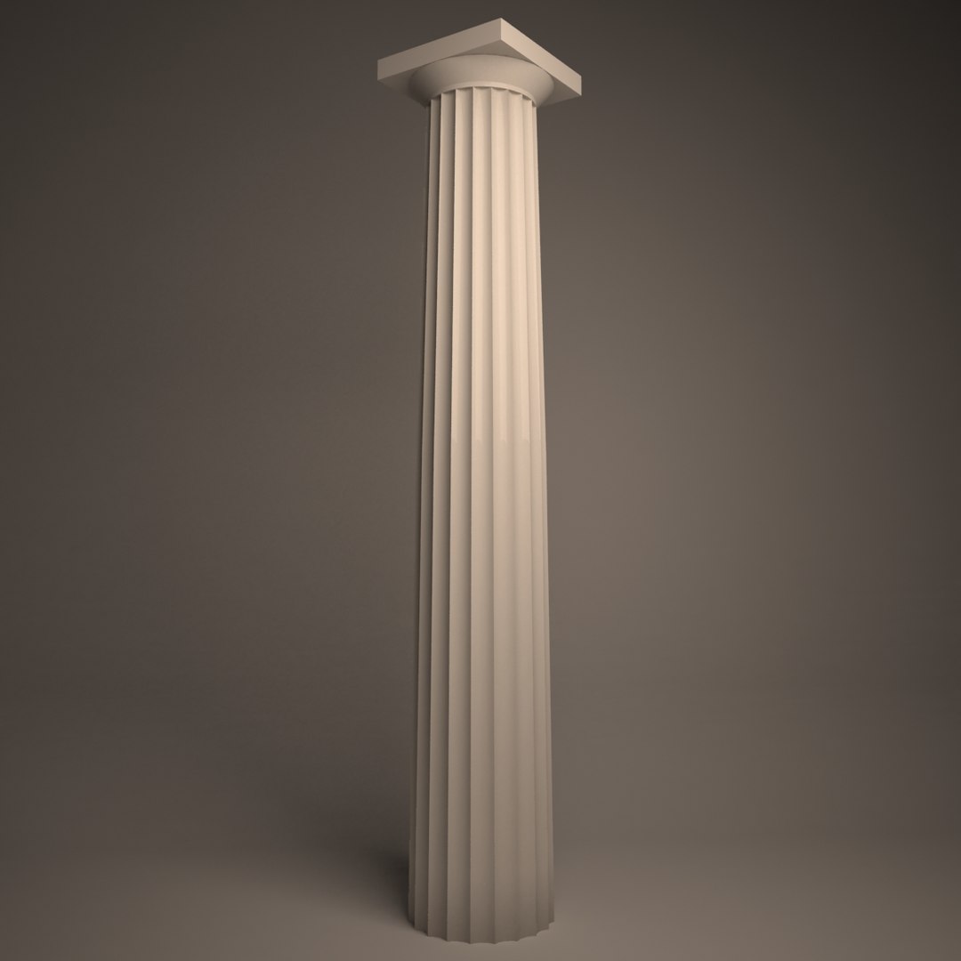 Doric Order Column 3d Model
