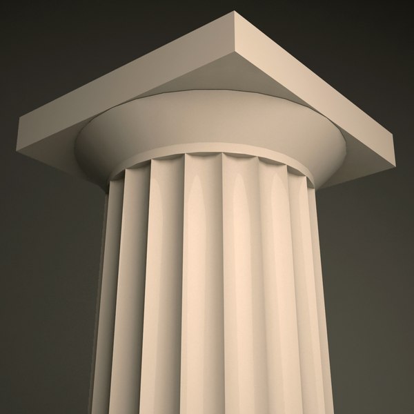 3d tuscan column model