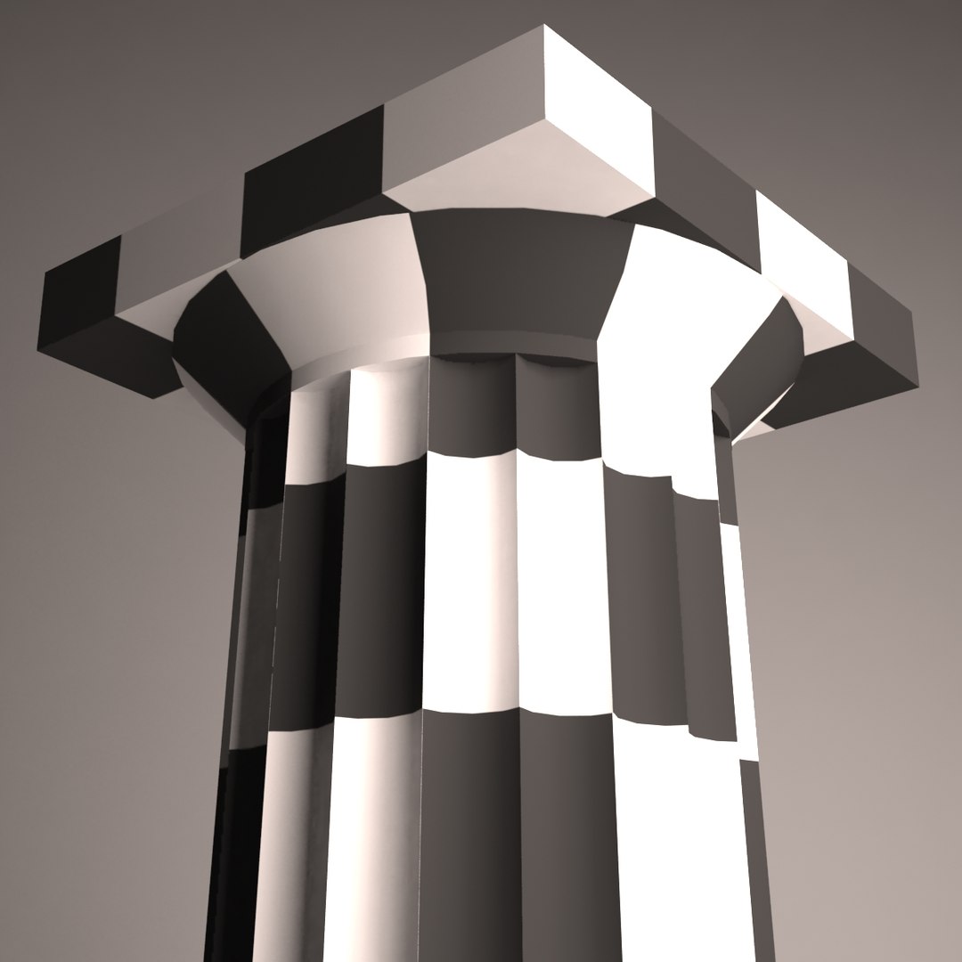 Doric Order Column 3d Model