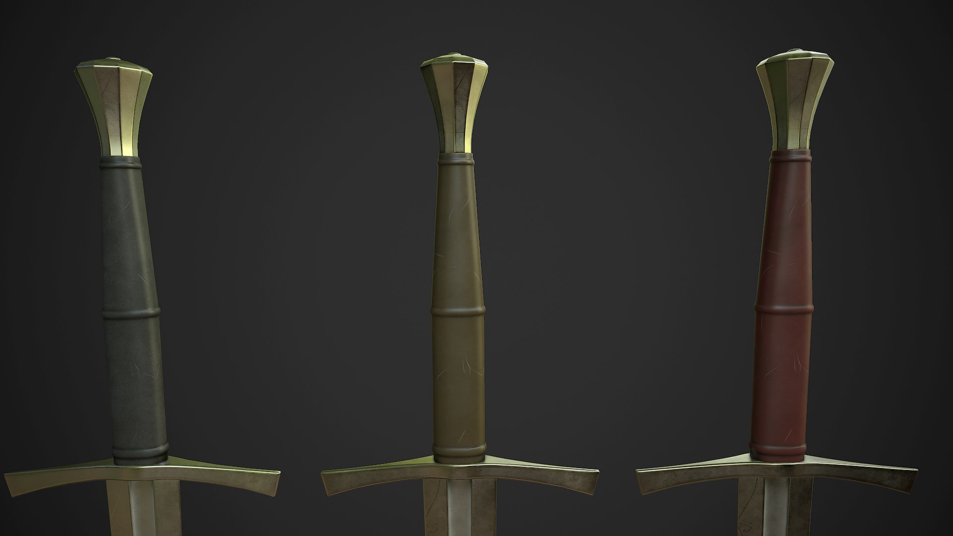 Medieval Hand Half Sword 3d 3ds