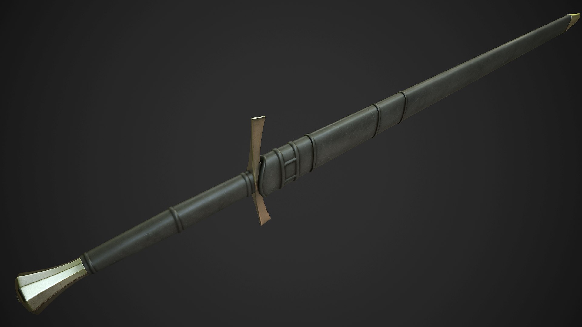 Medieval Hand Half Sword 3d 3ds