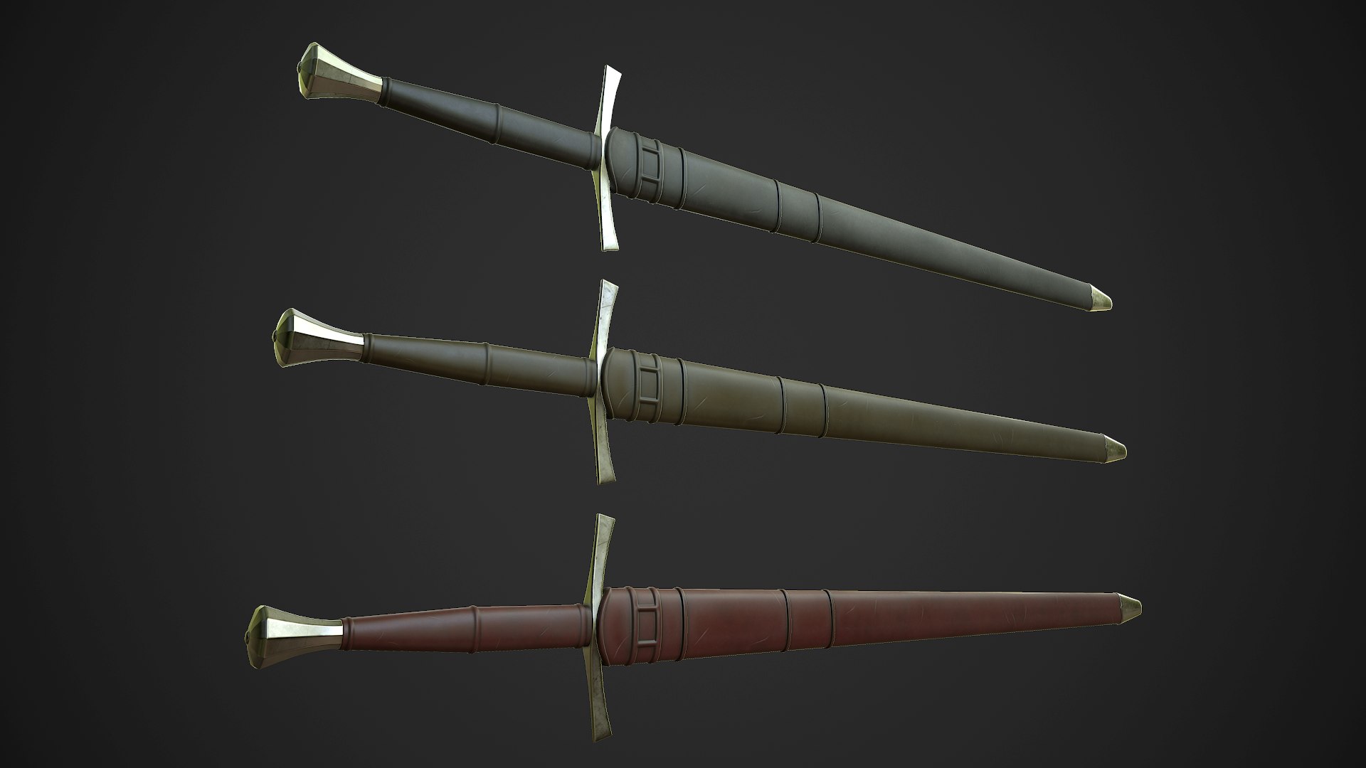 Medieval Hand Half Sword 3d 3ds