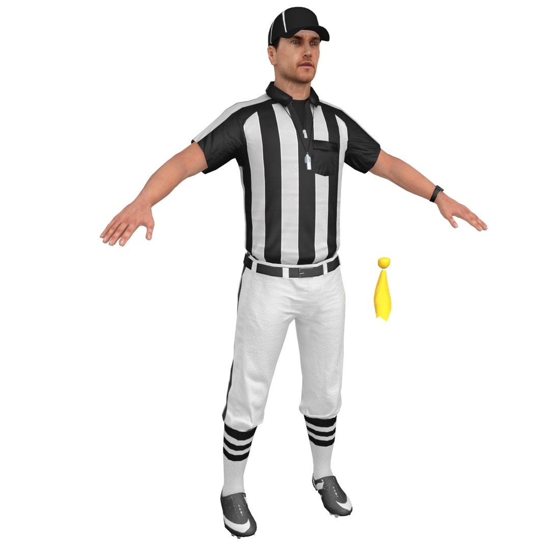 3D Rigged Football Referee - TurboSquid 1301202