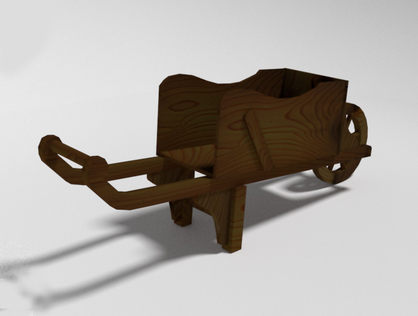 Wheel Barrel 3d Obj