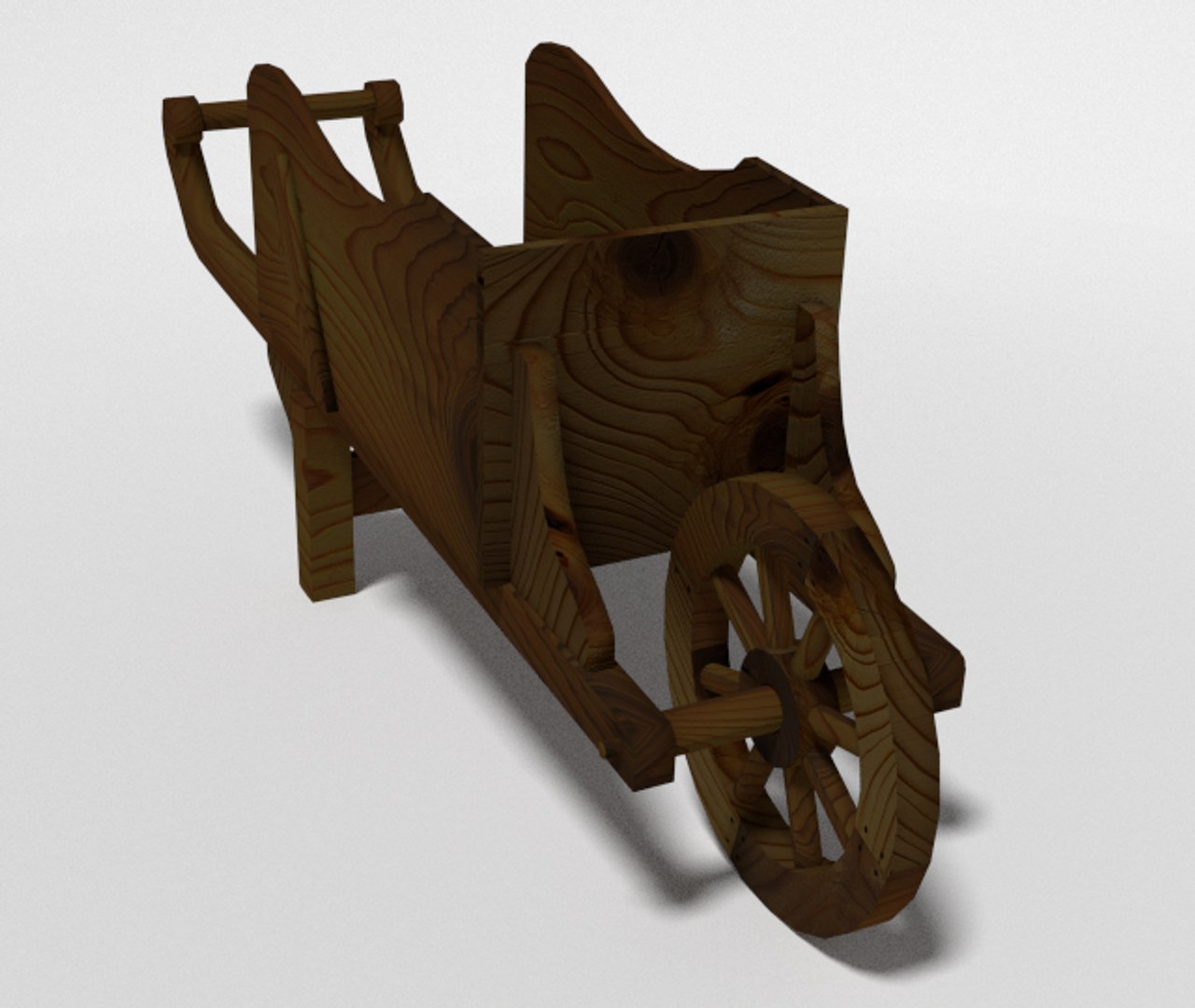 Wheel Barrel 3d Obj
