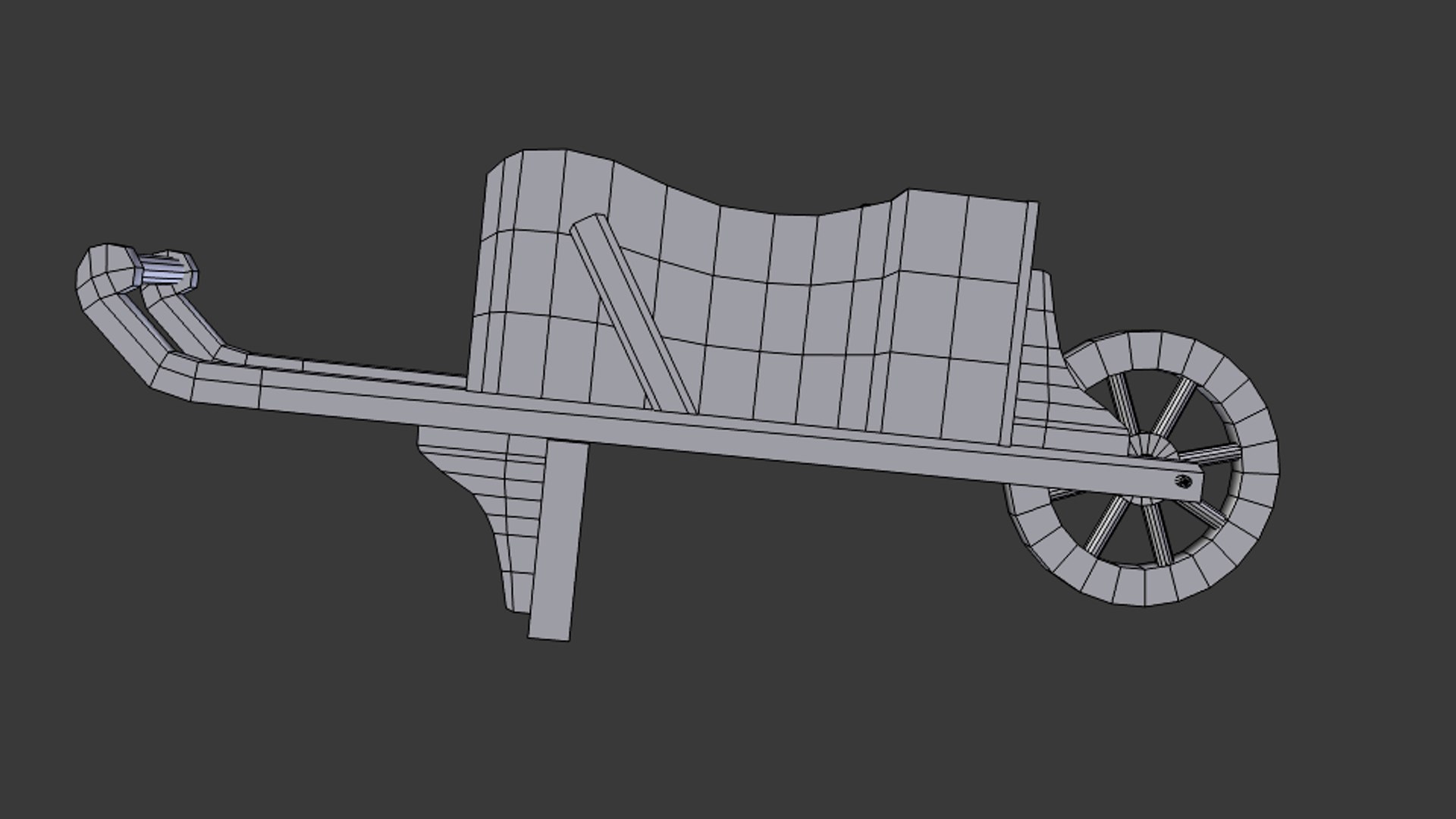 Wheel Barrel 3d Obj