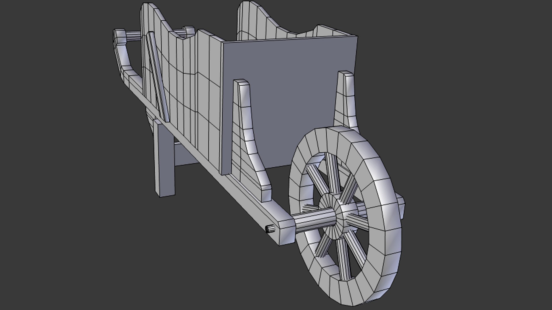 Wheel Barrel 3d Obj