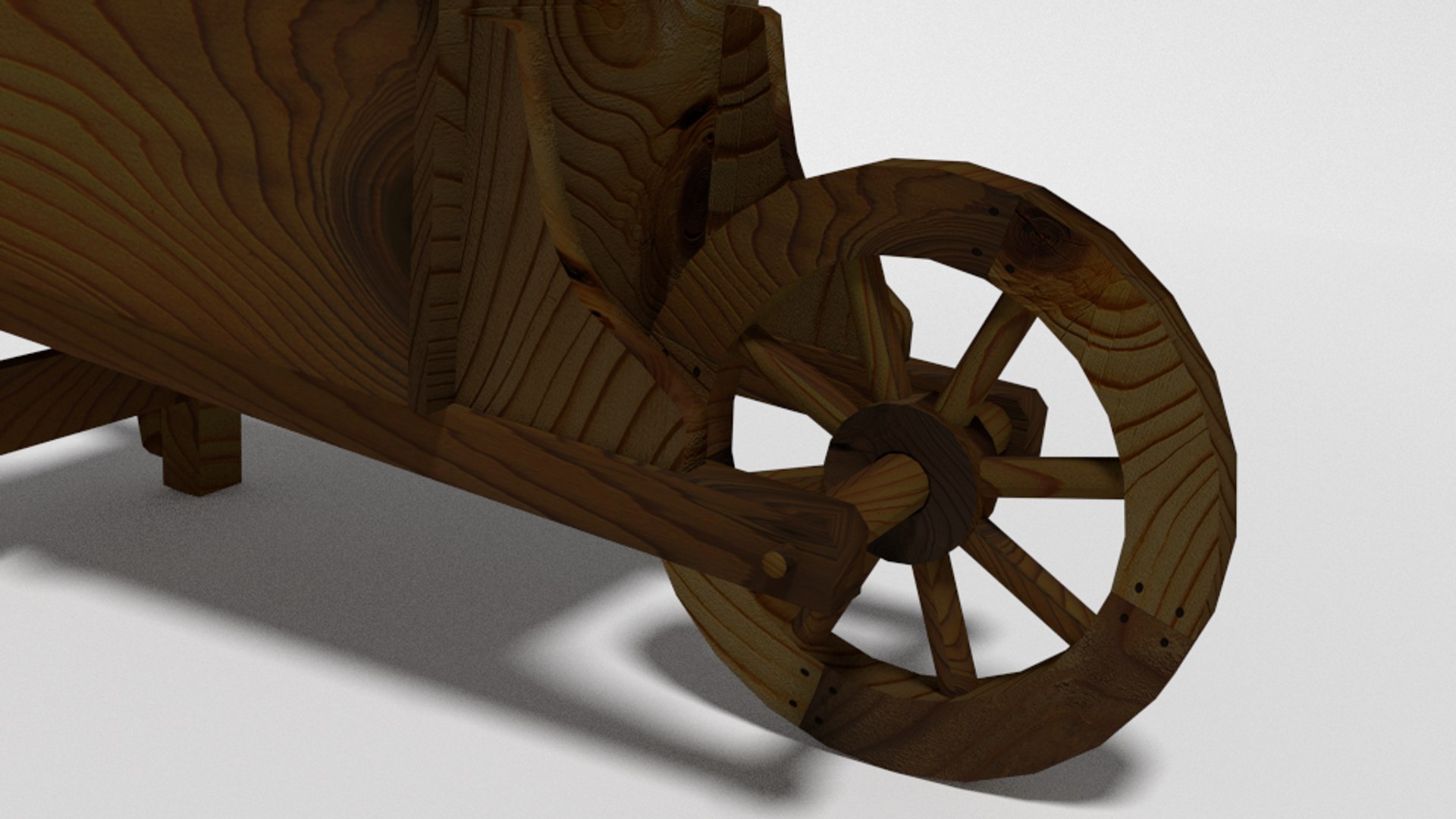 Wheel Barrel 3d Obj
