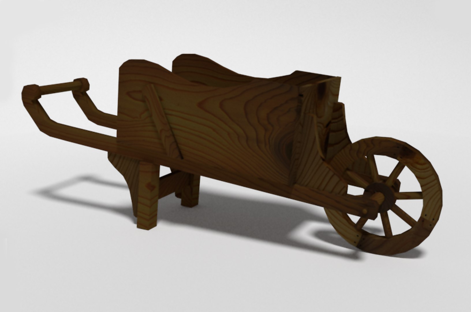 Wheel Barrel 3d Obj