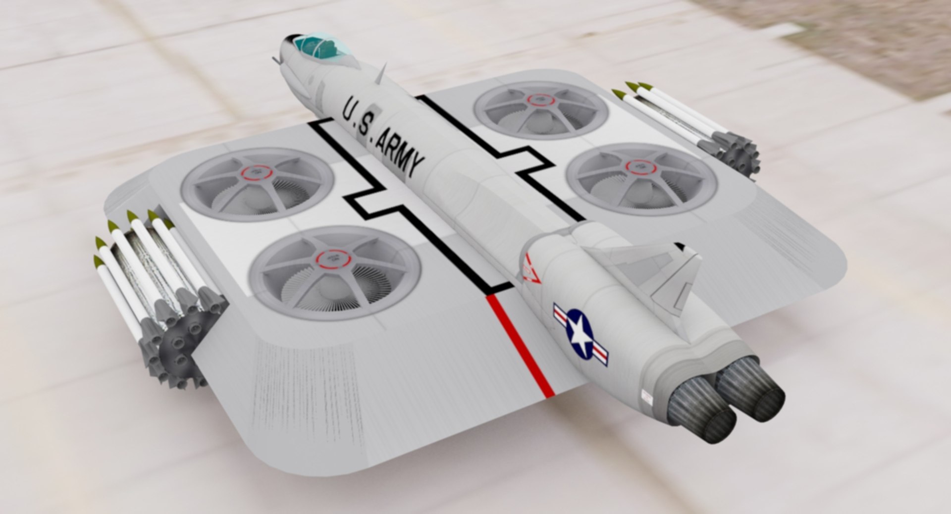 1969 Hover Jet Concept 3D Model - TurboSquid 1211191