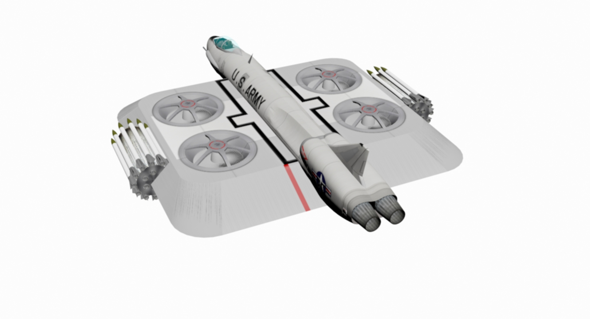 1969 Hover Jet Concept 3D Model - TurboSquid 1211191